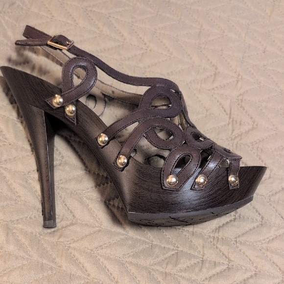 Jessica Simpson | Shoes | Jessica Simpson Genaviv Brown Strappy ...